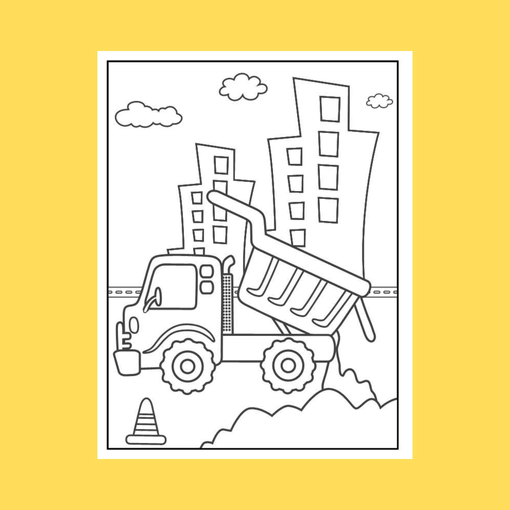 40 Printable Construction Coloring Pages, Construction Printable ...