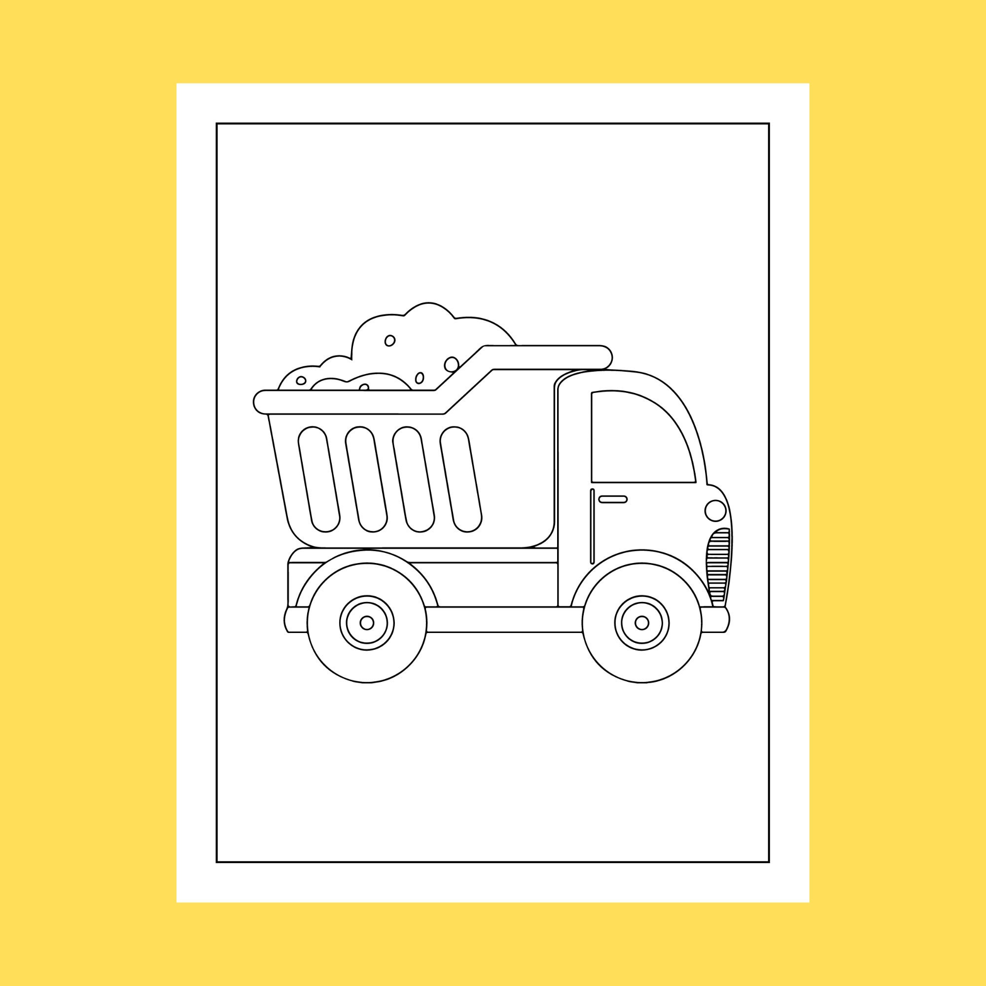 20 Printable Construction Vehicles Coloring Pages| Construction Printable, Construction Games ...