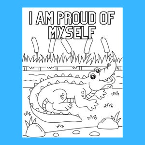 35 Affirmation Coloring Pages Printable Animal Affirmation Coloring ...