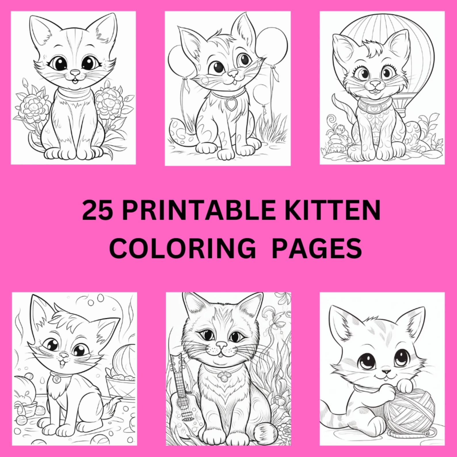 25 Printable Cat Coloring Pages | Kitten Coloring Pages | Coloring ...