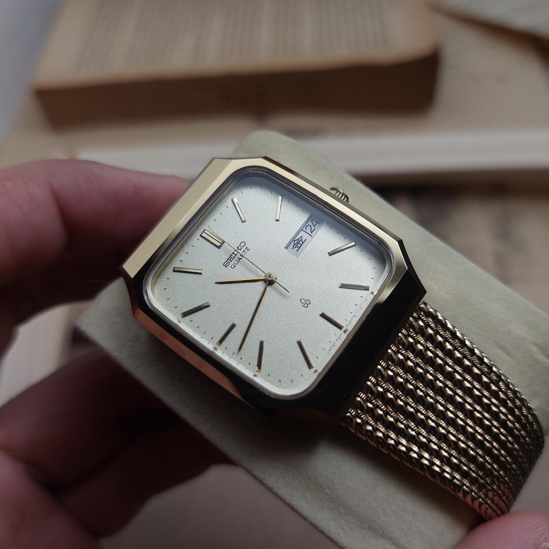 Rare Vintage Seiko Gold Textured Dial 5933 5080 - Etsy