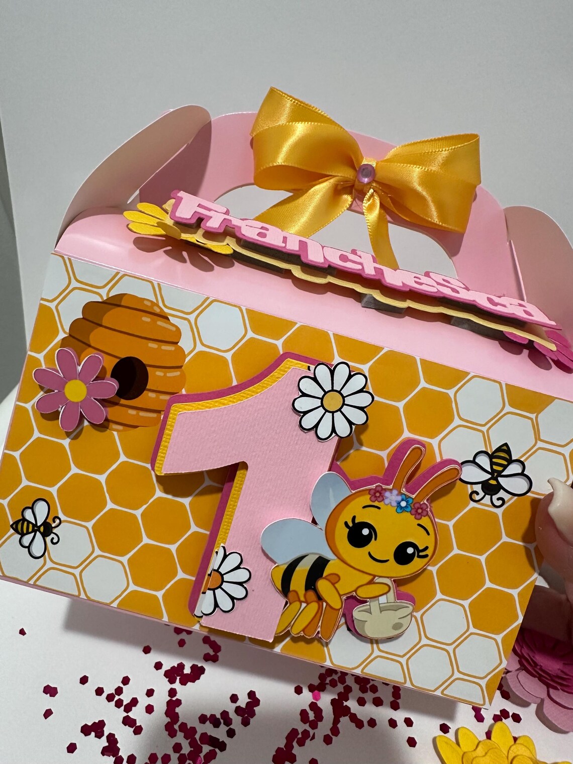 Custom Bumblebee Gable Boxes: 3D Party Favor, Set of 6 - Etsy