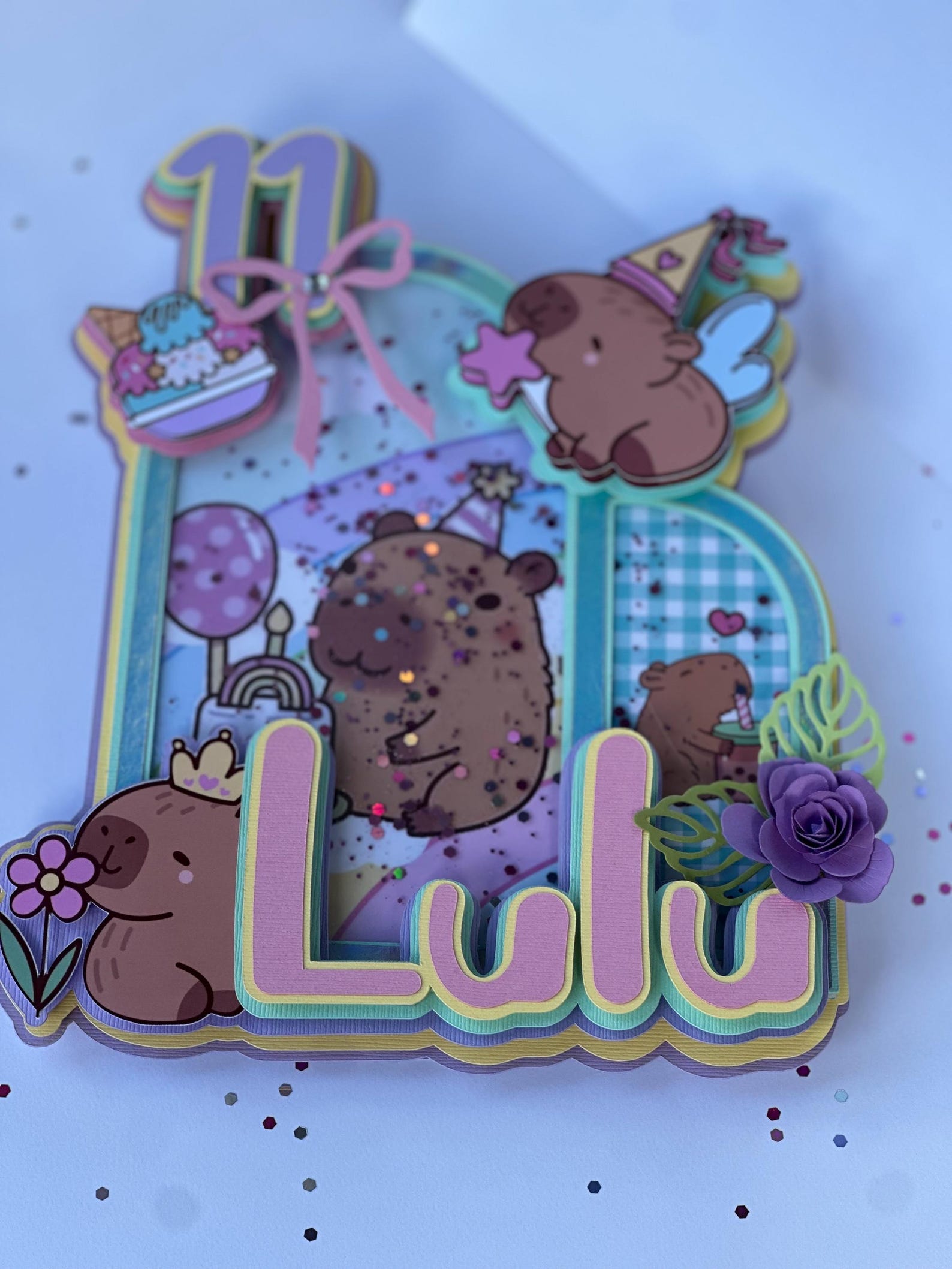 Personalized Capybara Cake Topper: Custom Party Decor - Etsy
