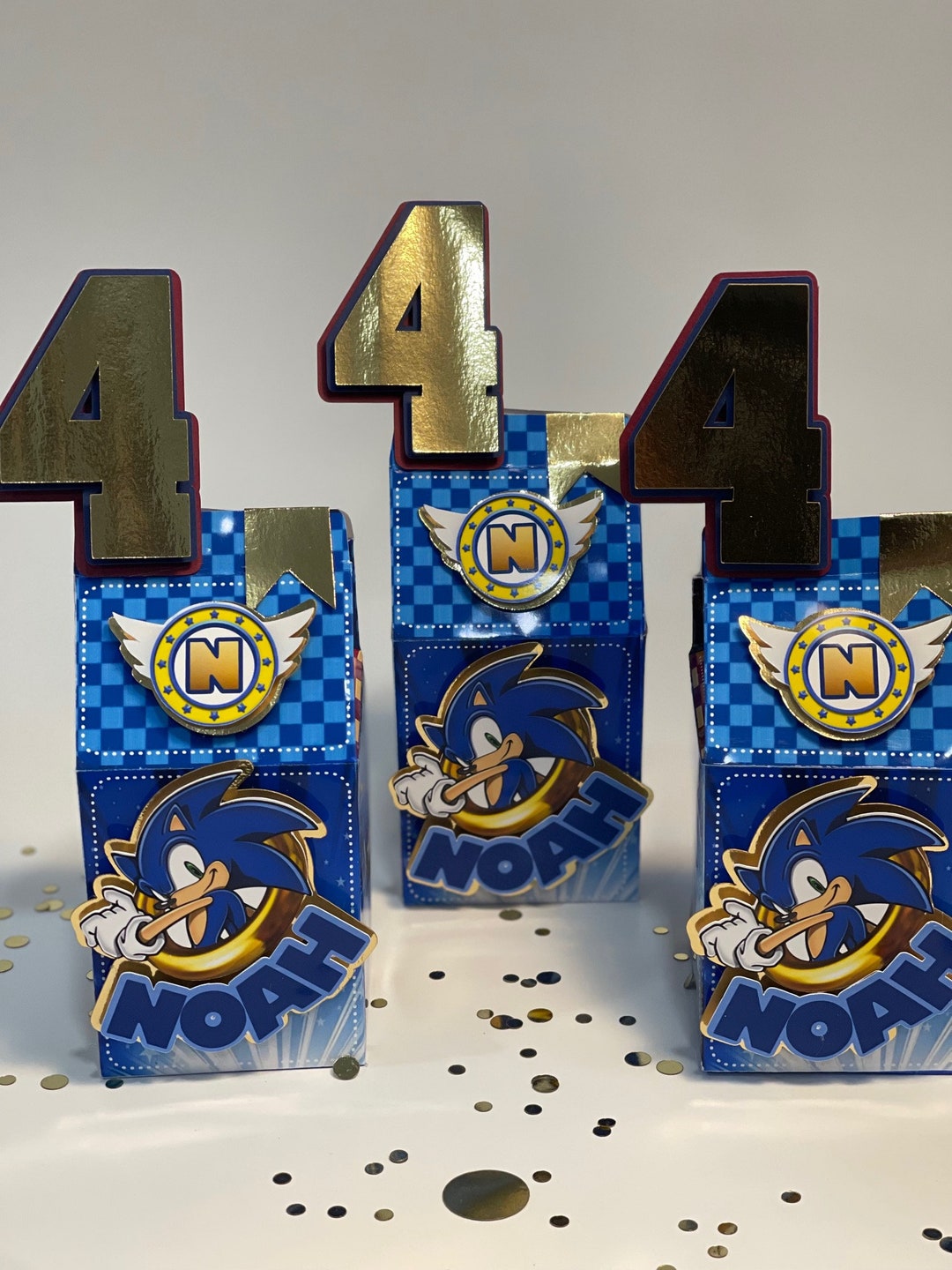 Sonic Favor Boxes, Custom Sonic Boxes, Party Treat Favor Box, Candy Box ...