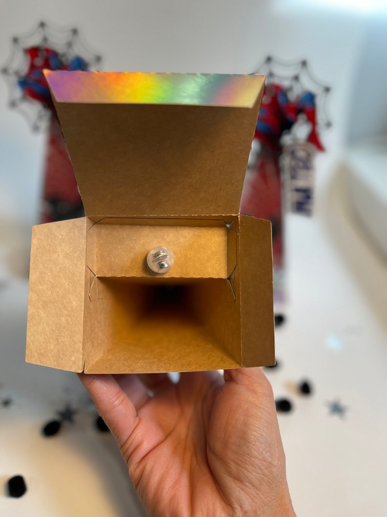 Spider Man Favor Box, Treat Box, Spiderman Theme , Box Baby Shower ...