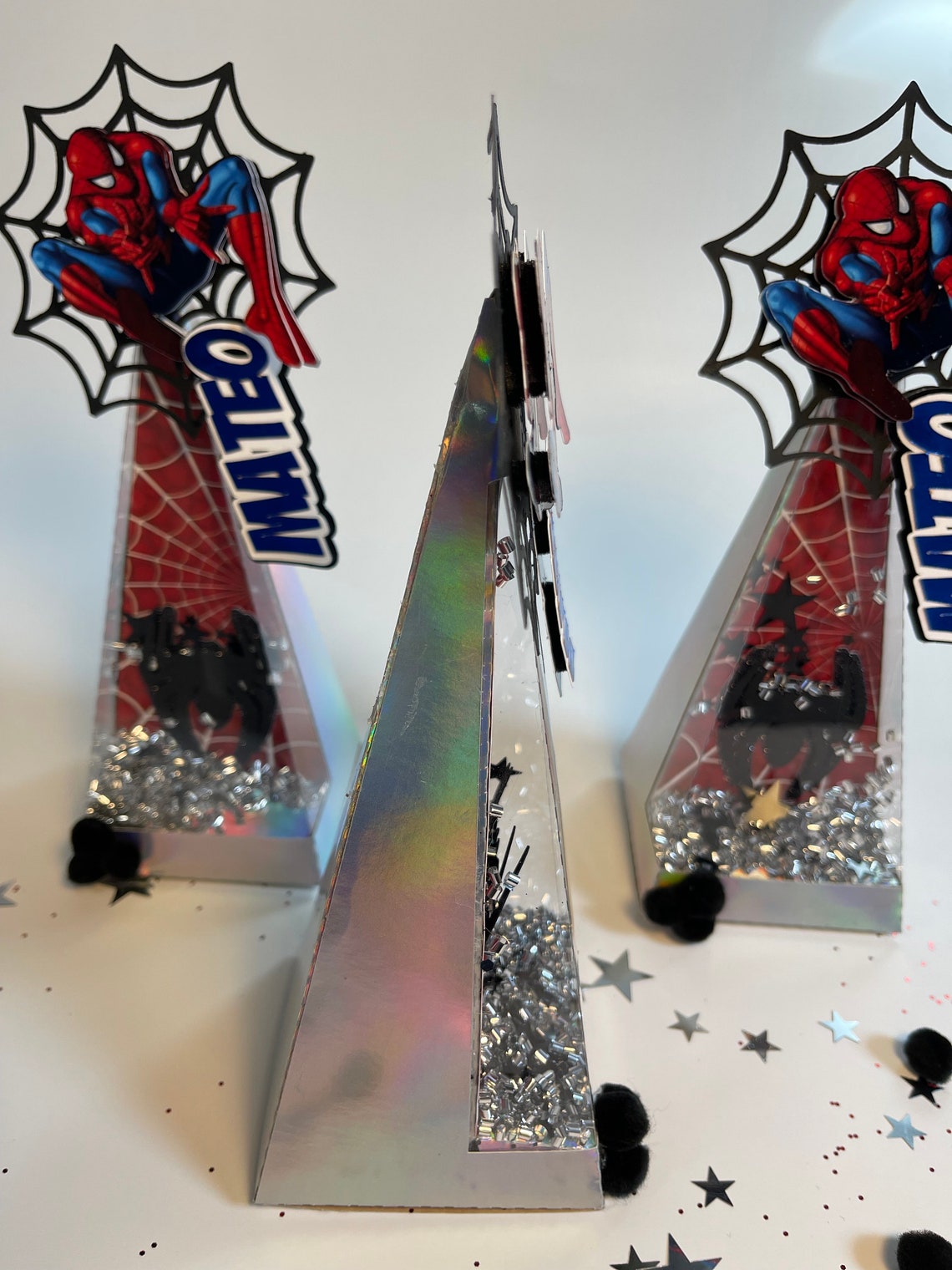 Spider-man Favor Boxes: Personalized Birthday Party Treat Boxes (set of ...