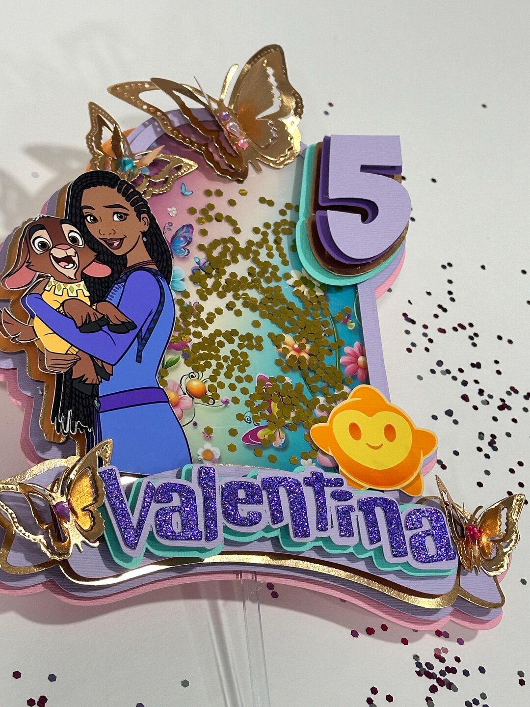 Wish Cake Topper, Custom Cake Topper, Cake Topper 3D, Wish Disney Cake ...