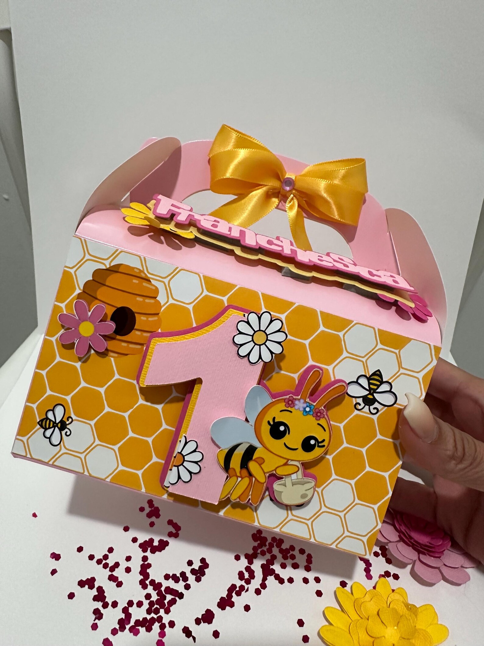 Custom Bumblebee Gable Boxes: 3D Party Favor, Set of 6 - Etsy