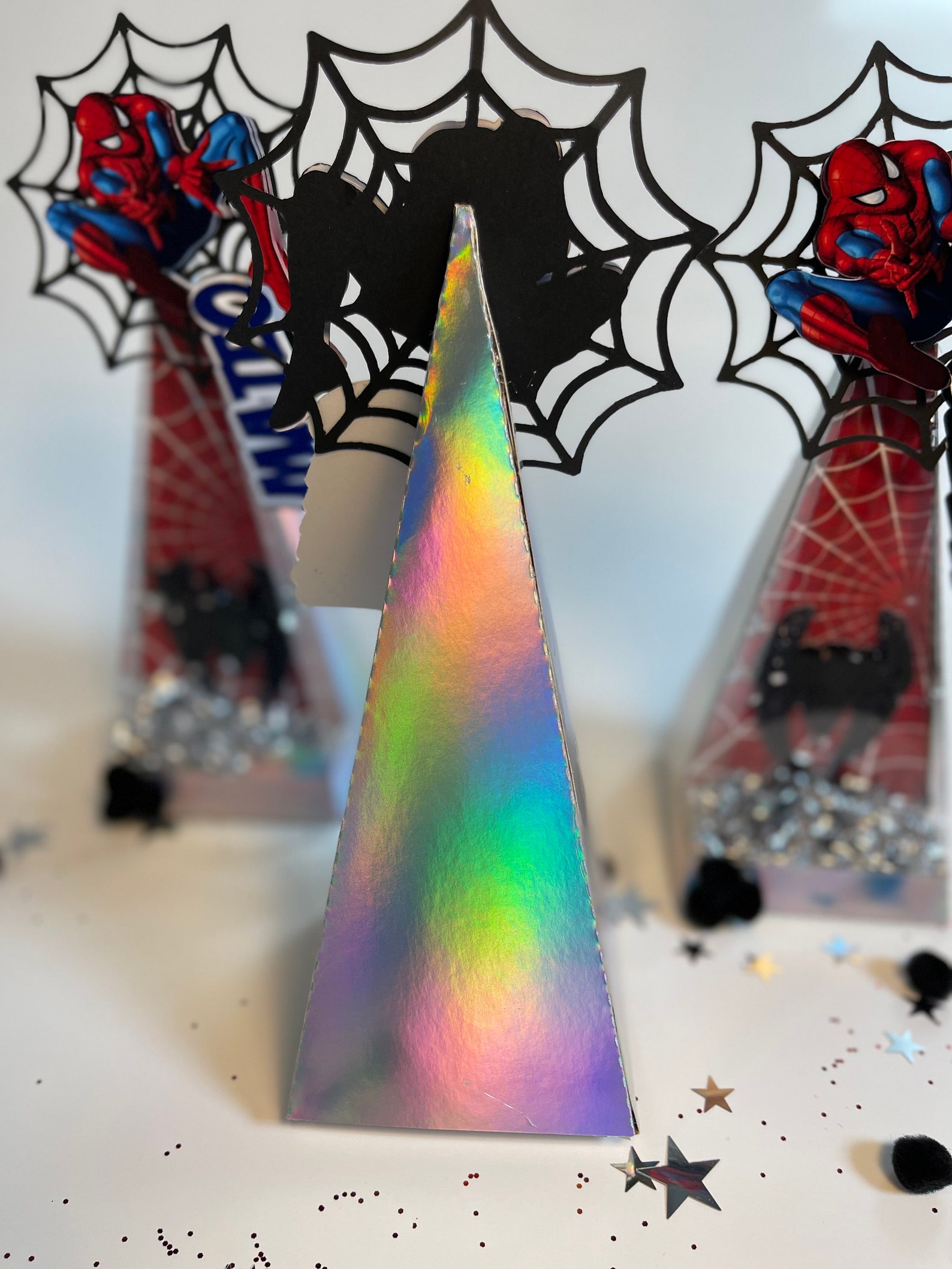Spider-man Favor Boxes: Personalized Birthday Party Treat Boxes (set of ...