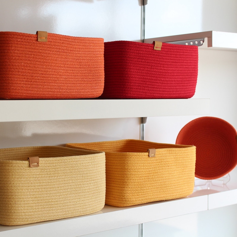 30 Square Basket - Etsy UK