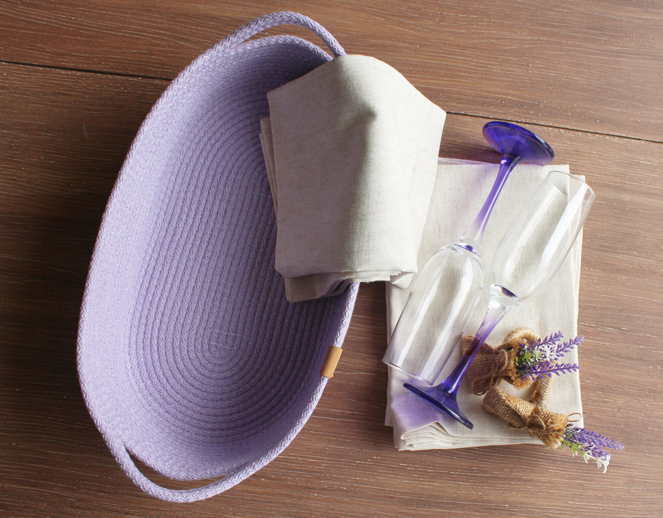 Cotton Rope Basket With Handle Organic Cotton Cord Basket - Etsy