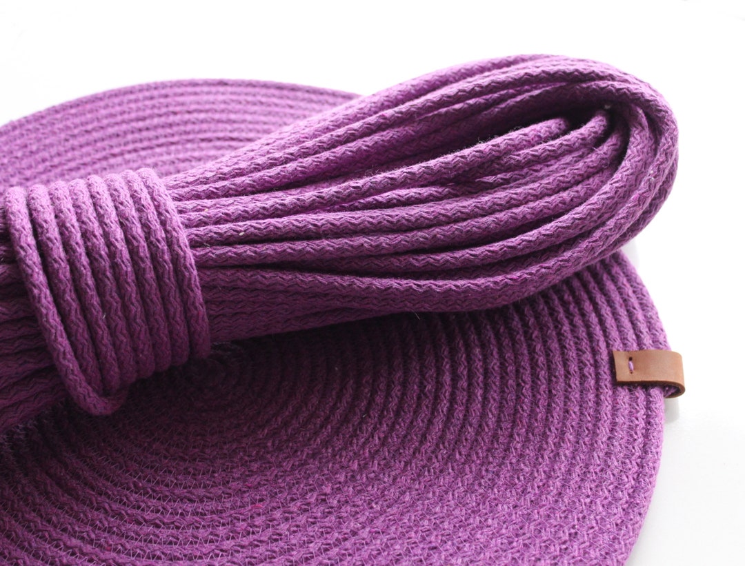 Braided Cotton Rope for Sewing, Cotton Yarn for Basket, Tress Rope ...