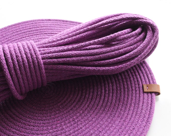 Braided Cotton Rope for Sewing, Cotton Yarn for Basket, Tress Rope ...