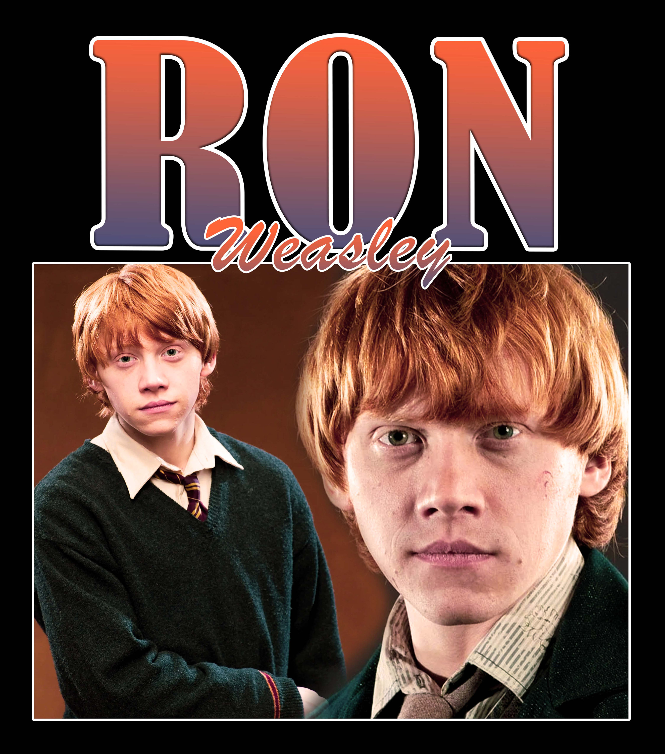 Ron Weasley T Shirt Design Png Instant Download 300 Dpi Etsy