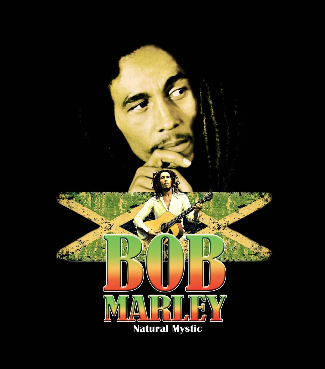 Bob Marley T Shirt Design Png Instant Download 300 Dpi Etsy