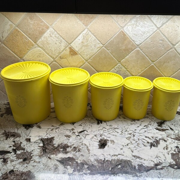 Yellow Tupperware - Etsy