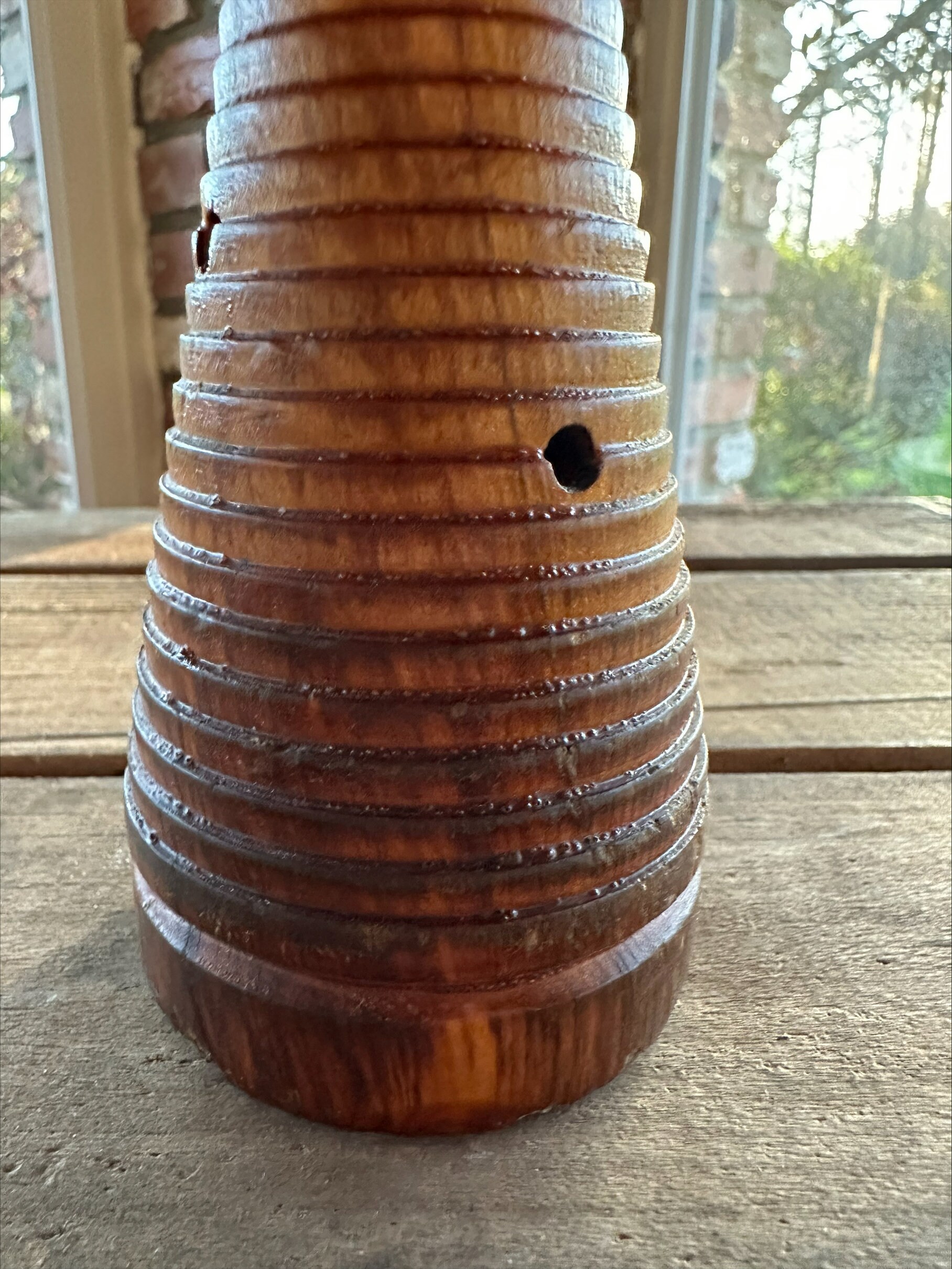 Antique Wooden Industrial Spool Candle Holder - Etsy