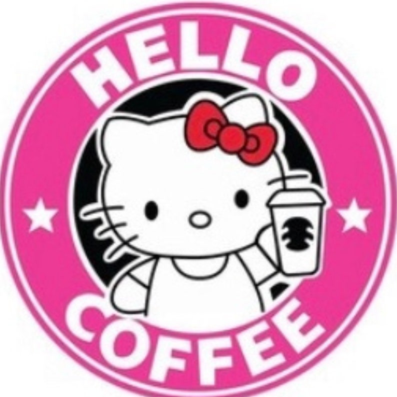 Hello Kitty Circle Stickers - Etsy