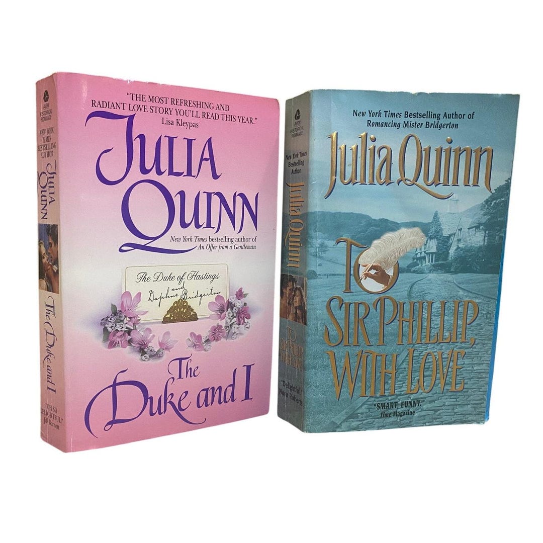 Julia Quinn Avon Romance Lot Bridgerton Duke and I to Sir Phillip Love ...