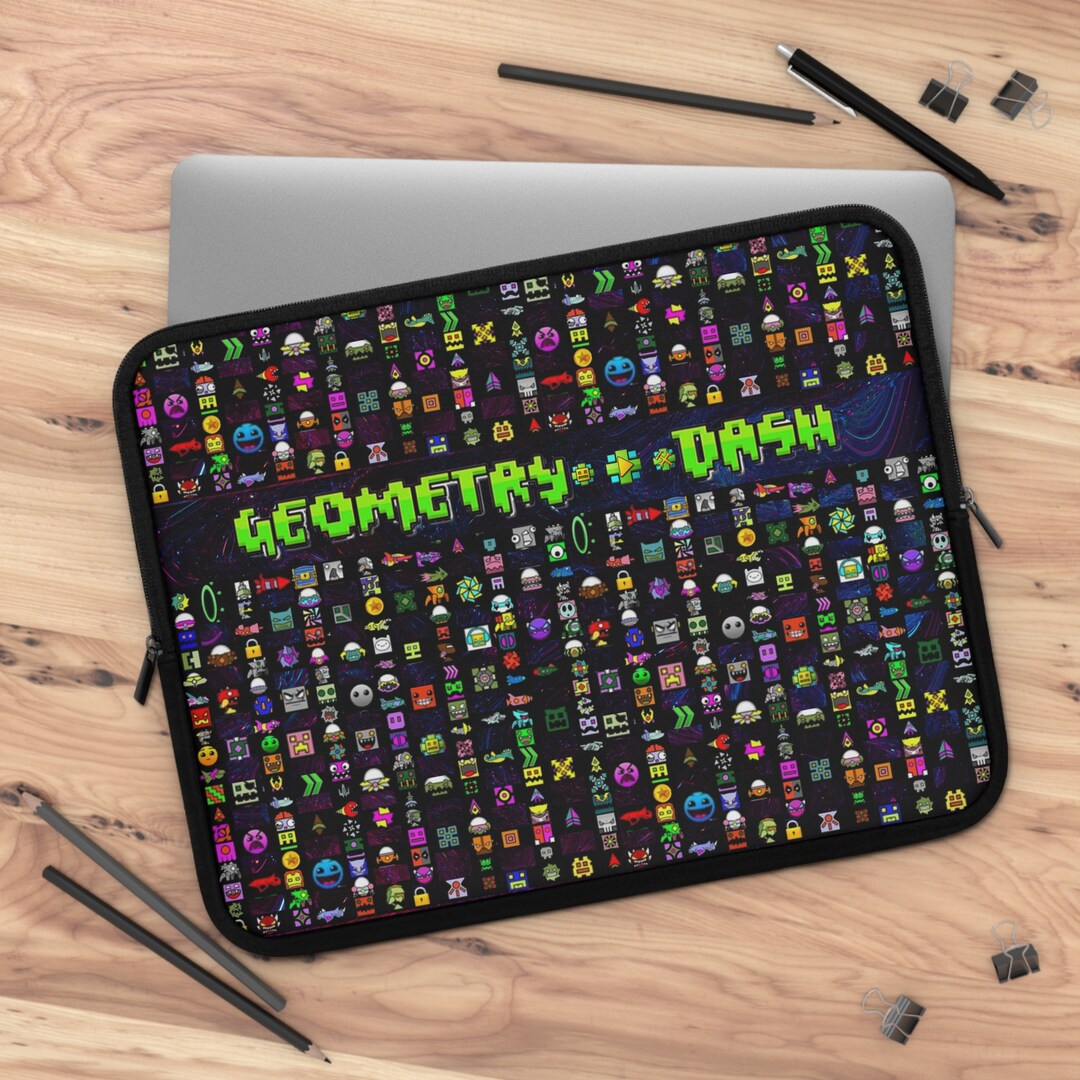 Geometry Dash Character Collage - Laptop Sleeve - Etsy