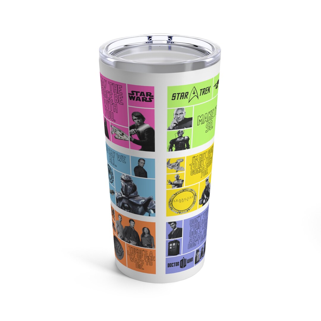 Greatest Sci-fi Shows (color Pop Grid) - Tumbler 20oz - Etsy