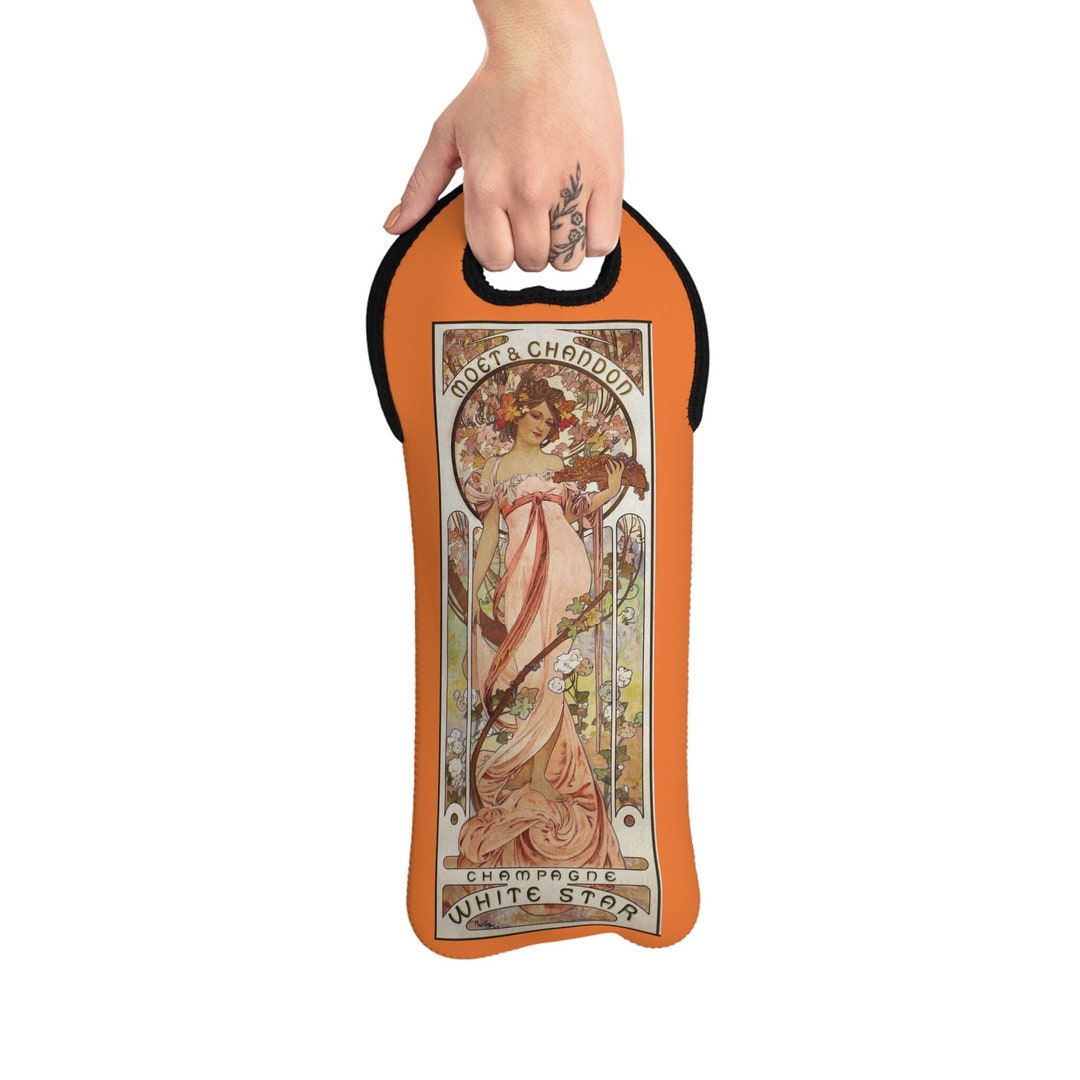 Alphonse Mucha "moet & Chandon Champagne White Star" - Wine Tote Bag - Etsy