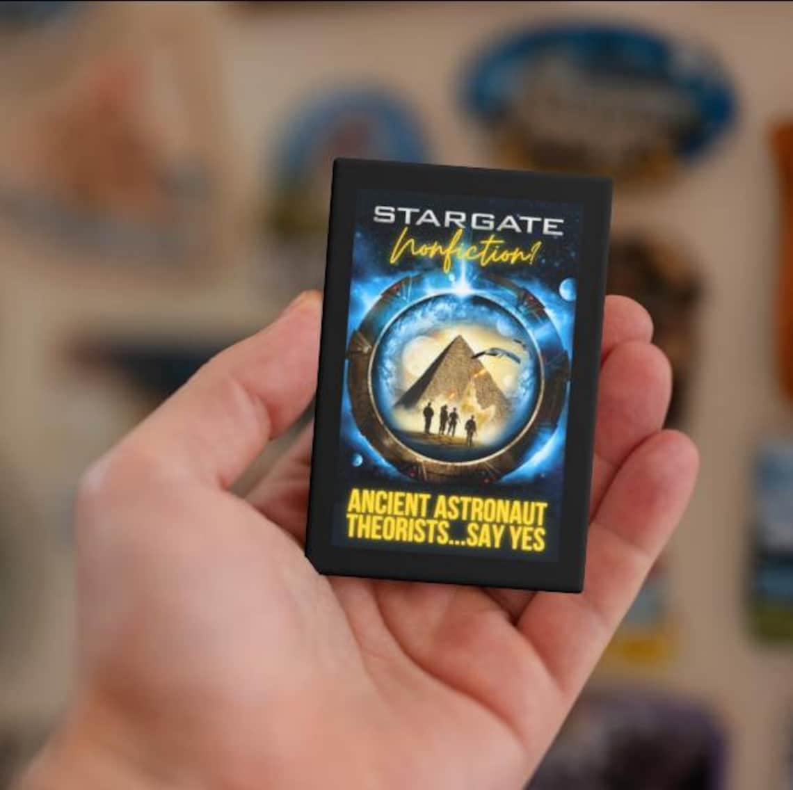 Stargate Ancient Astronaut Theorists - Button Magnet, Vertical ...