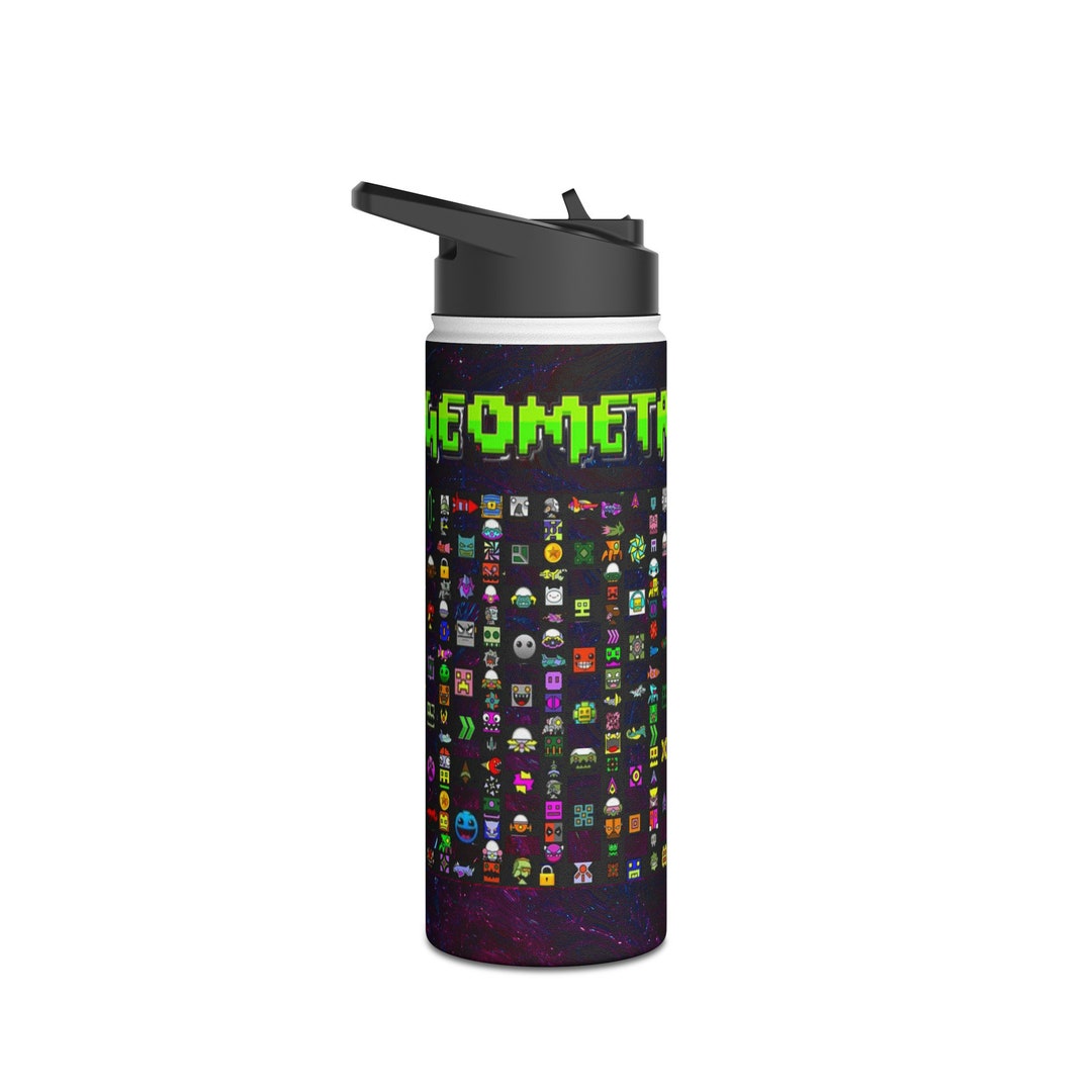 Geometry Dash Stainless Steel Water Bottle, Standard Lid - Etsy