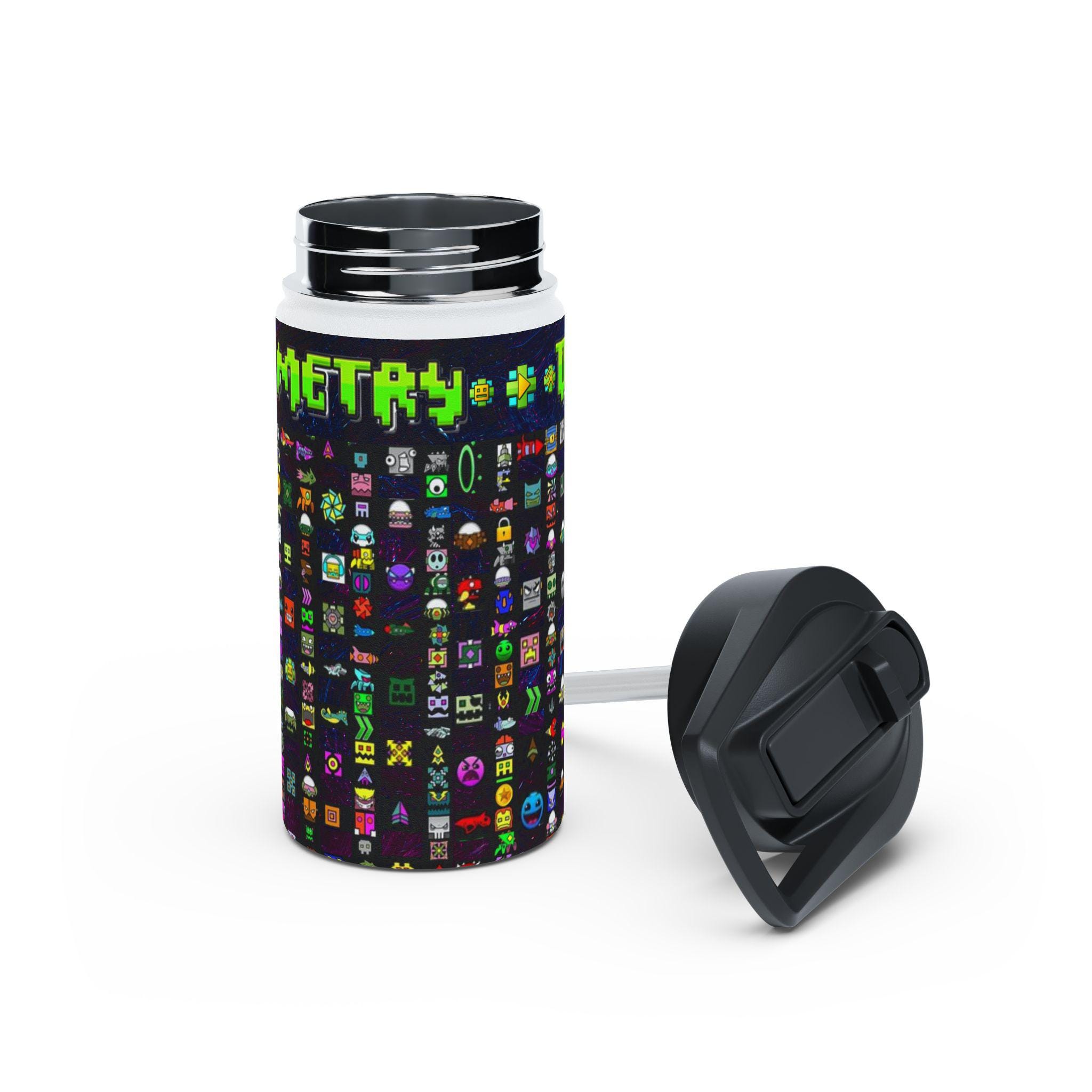 Geometry Dash - Stainless Steel Water Bottle, Standard Lid - Etsy
