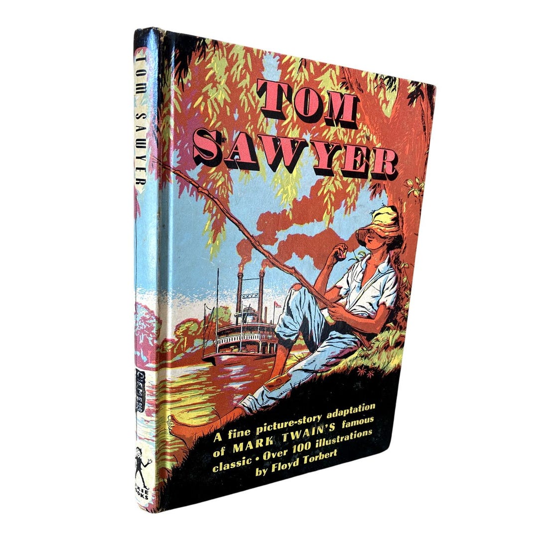 TOM SAWYER Pixie Books 1st Ed. 1952 Illustrated Mark Twain Book - FREE ...