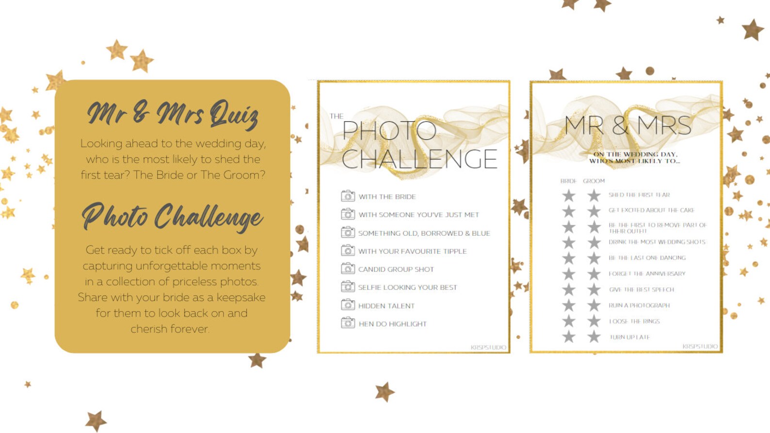 HEN PARTY GAMES - Gold Hen Do - Digital Download Printable Party Game ...