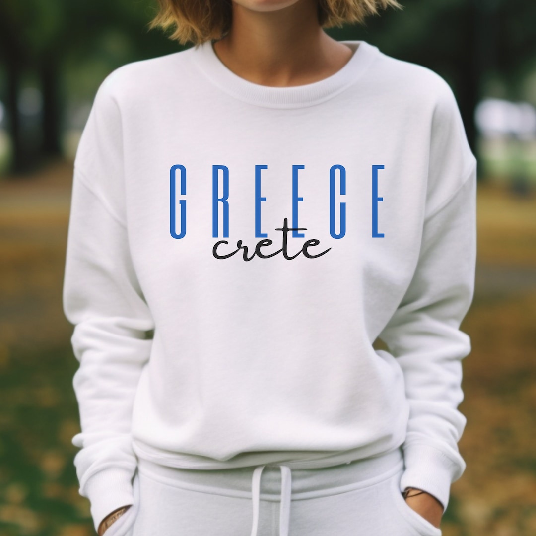 Crete Sweatshirt, Greece Shirt for Women, Crete Gift, Greece Sweatshirt ...