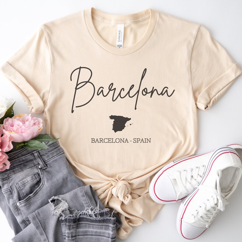 Barcelona Shirt, Barcelona Spain Tshirt, Barcelona Spain, Spain City ...