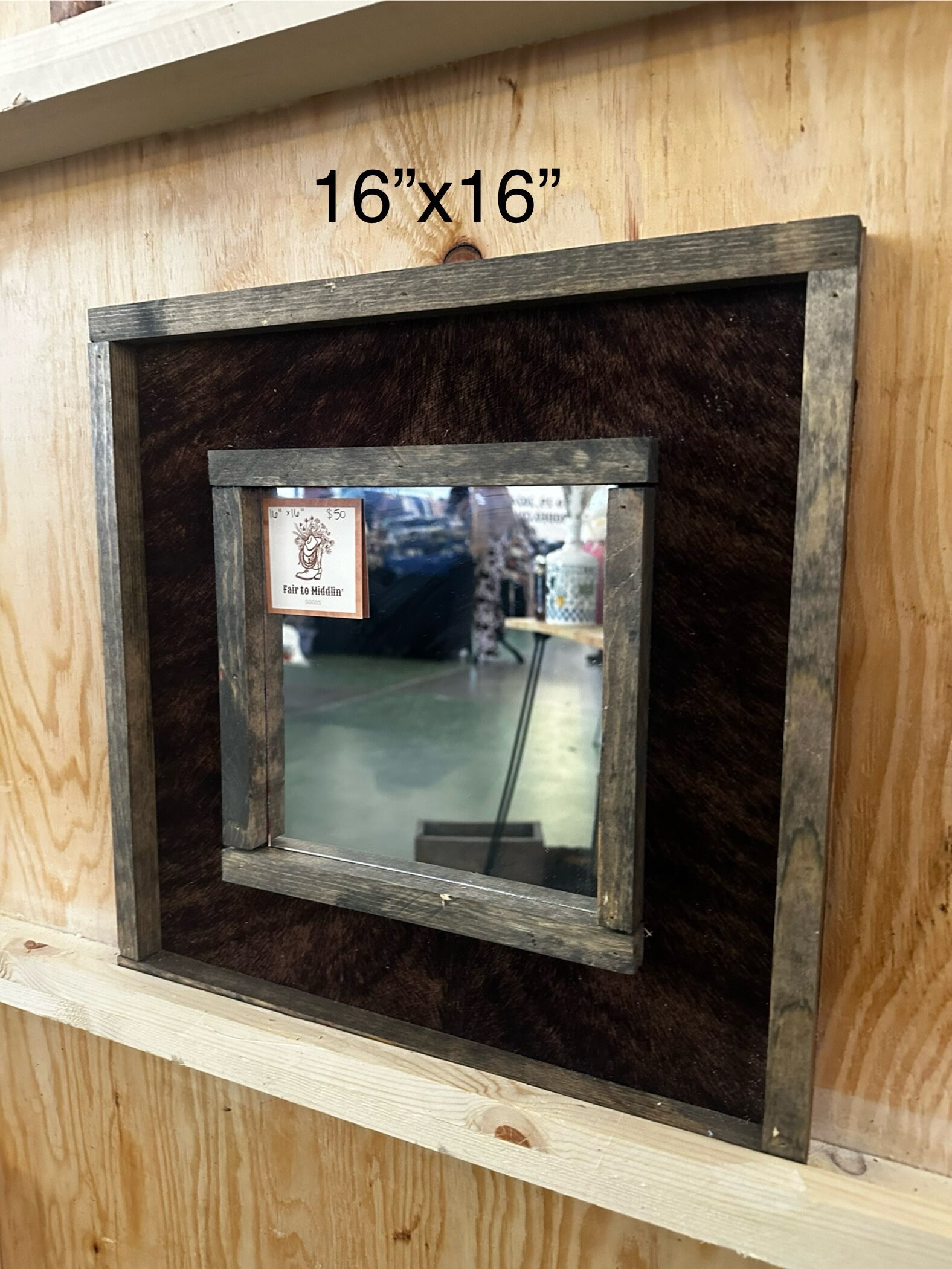 READY TO SHIP Western Mirrors Cowprint Mirror Cowboy Home Cowgirl Decor ...