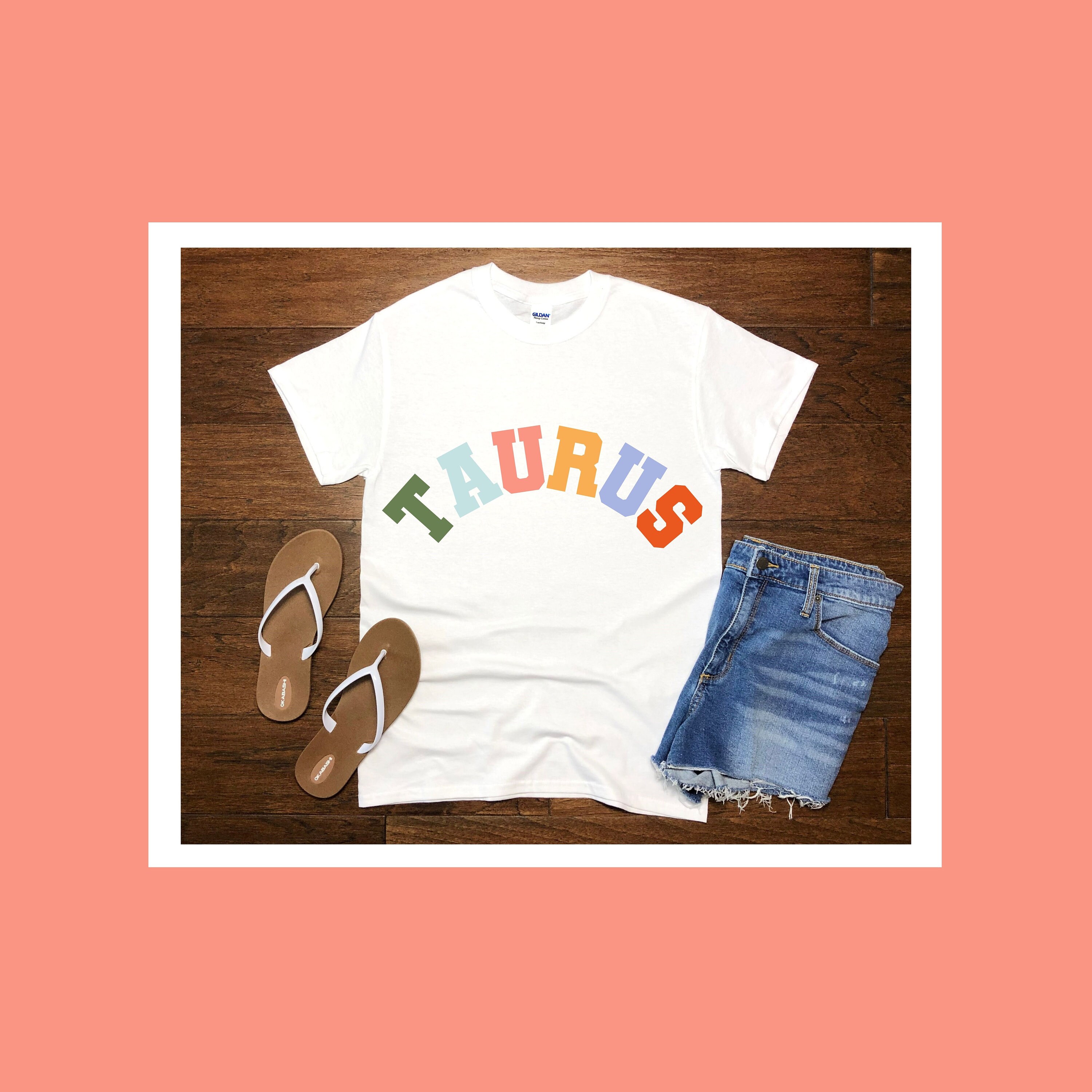 Taurus Sign Pastel T-shirt Varsity Team Taurus Zodiac Astrology Shirt ...