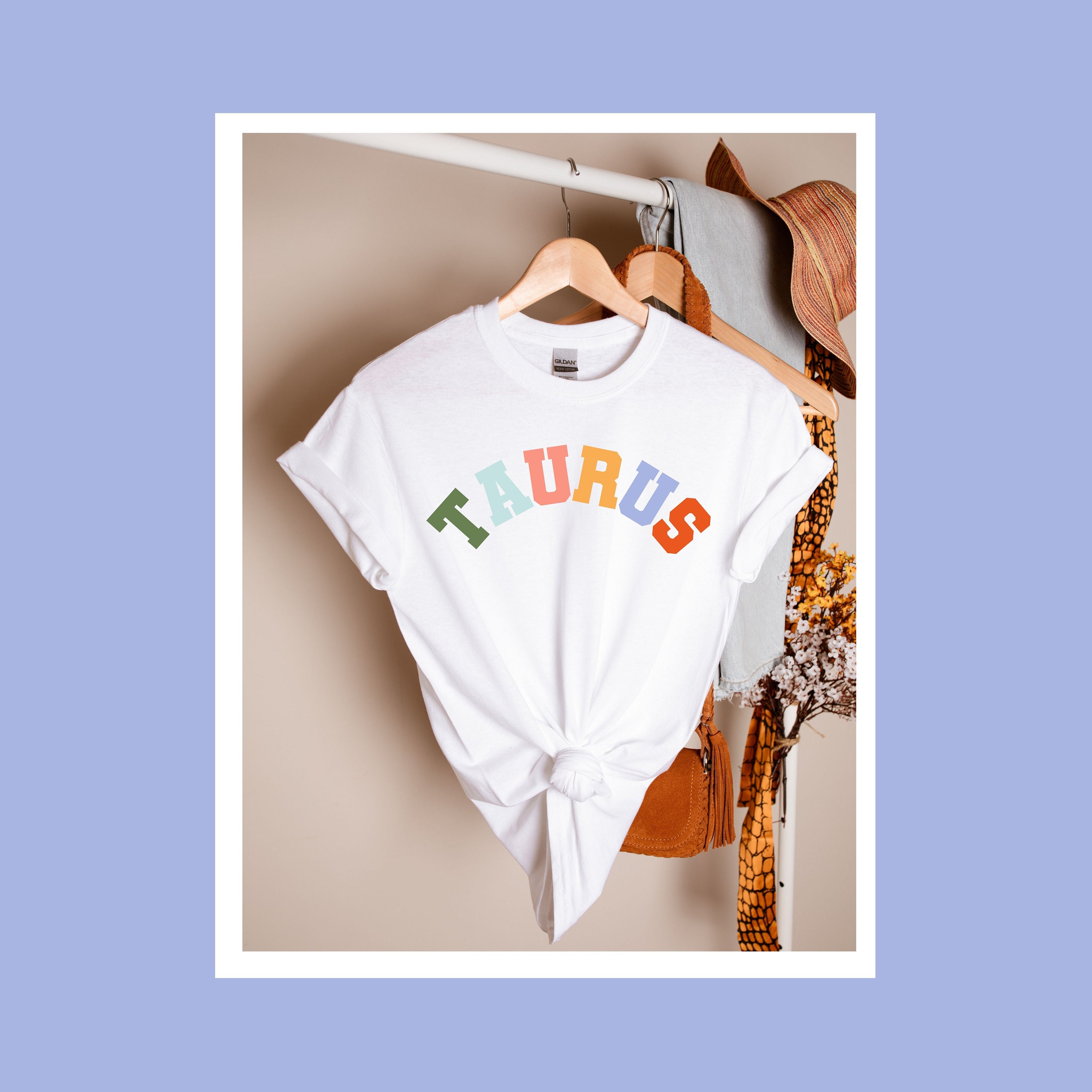 Taurus Sign Pastel T-shirt Varsity Team Taurus Zodiac Astrology Shirt ...