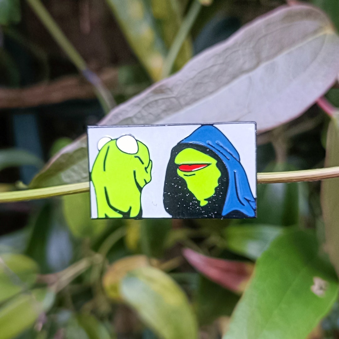 Evil Kermit Meme Enamel Pin Funny Dark Humour Internet - Etsy