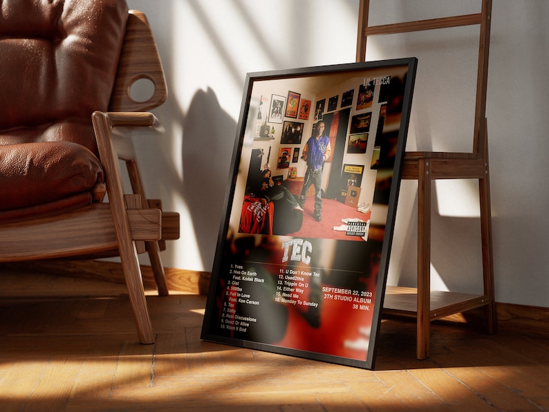 Lil Tecca TEC Album Poster Wall Decor Lil Tecca Poster Wall Decor ...