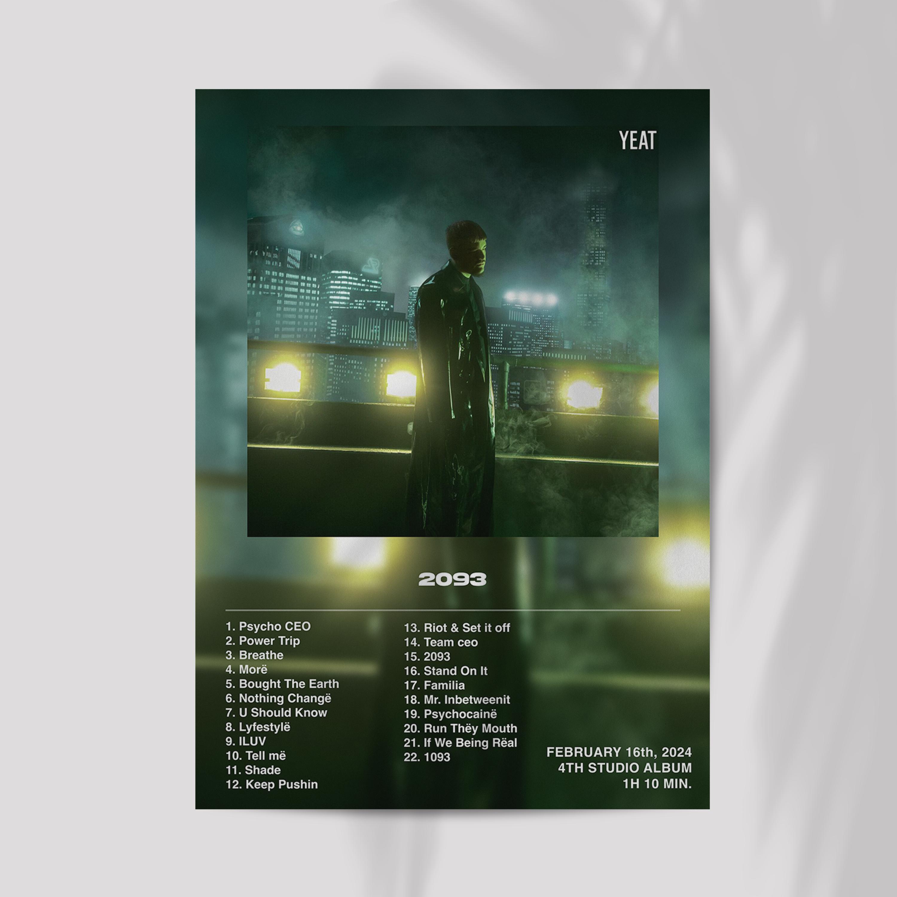 2093 Yeat Album Poster, Album Print, Walldecor, Room Decor, Yeat Poster, Digital Download - Etsy