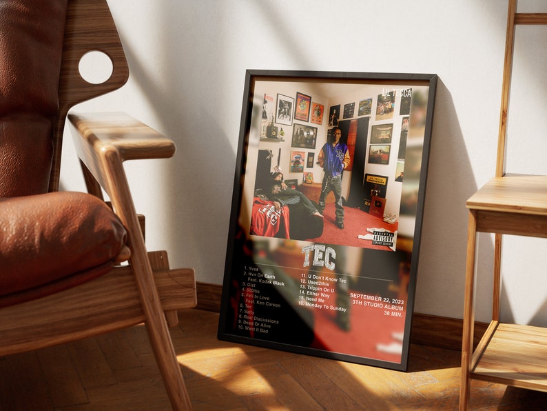 Lil Tecca TEC Album Poster Wall Decor Lil Tecca Poster Wall Decor ...