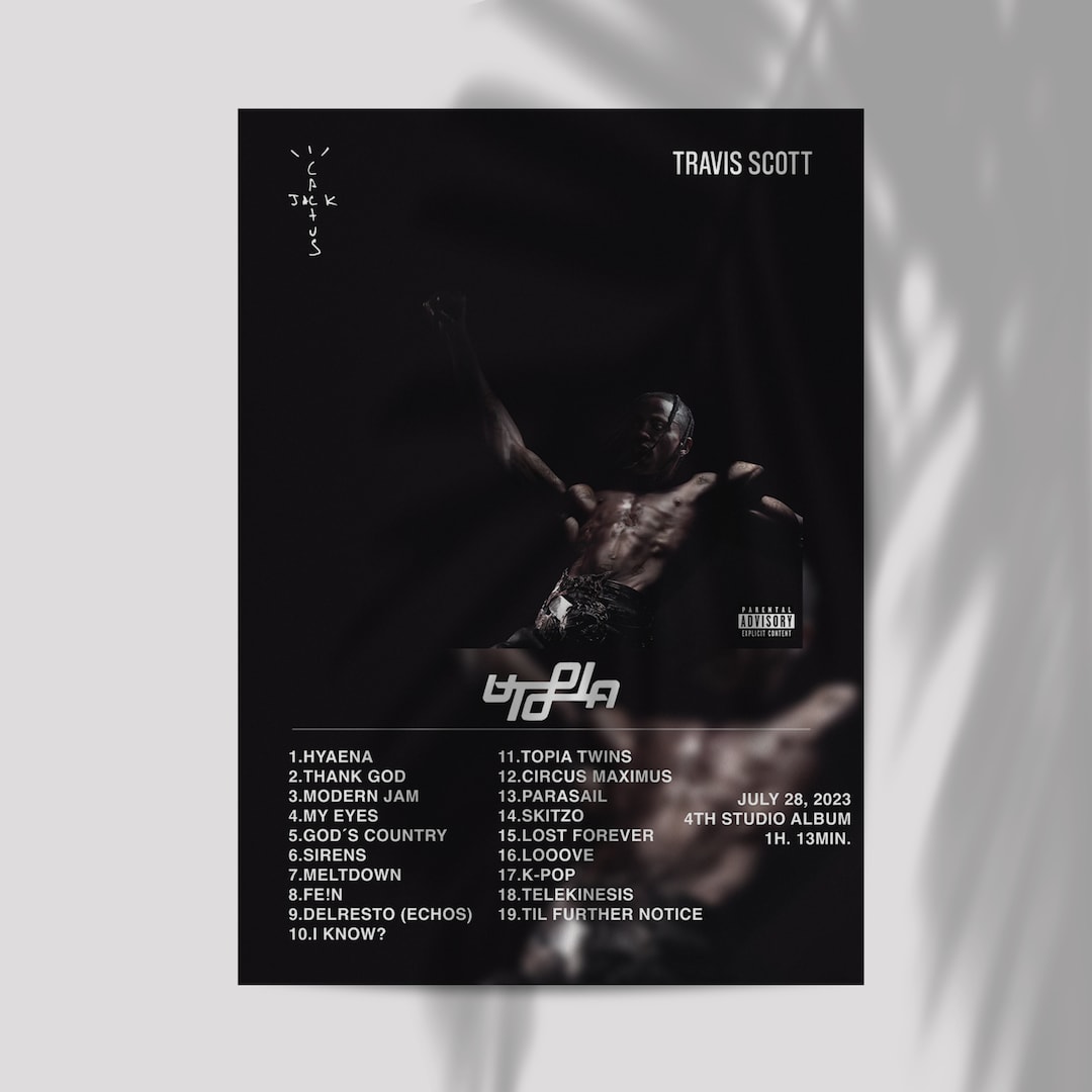 Utopia Travis Scott Poster,travis Scott Poster,utopia Poster,travis ...