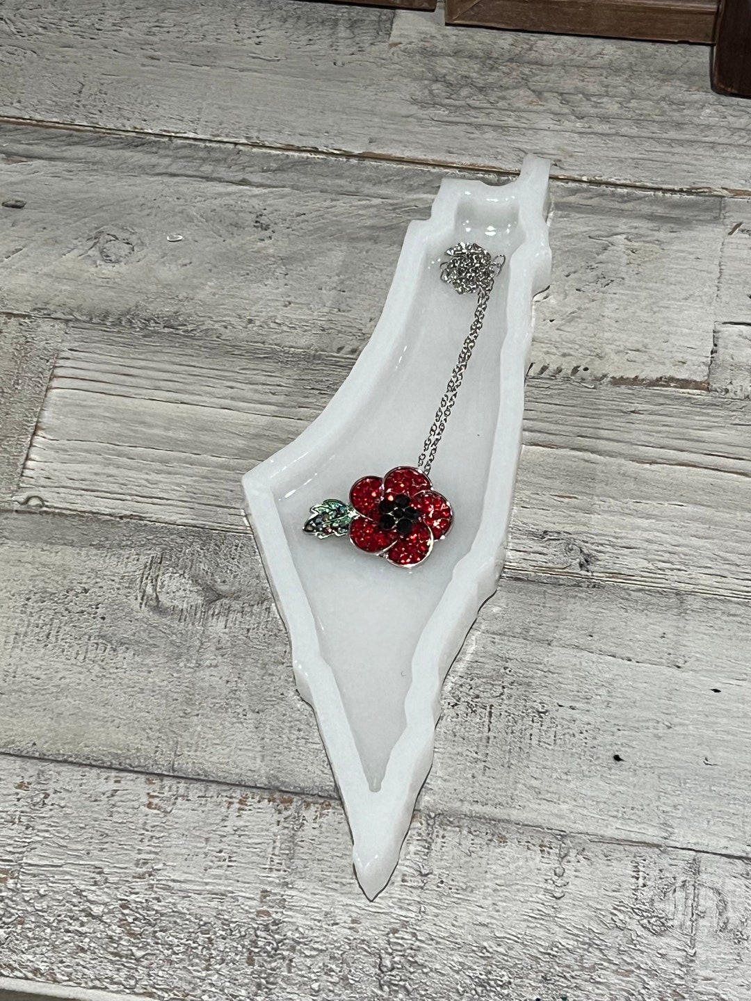 Palestine Necklace | Palestine Red Poppies Red Flowers Necklace | Red ...