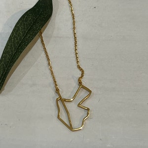 Palestine and Jordan Necklace Gold Color Palestinian Accessories ...