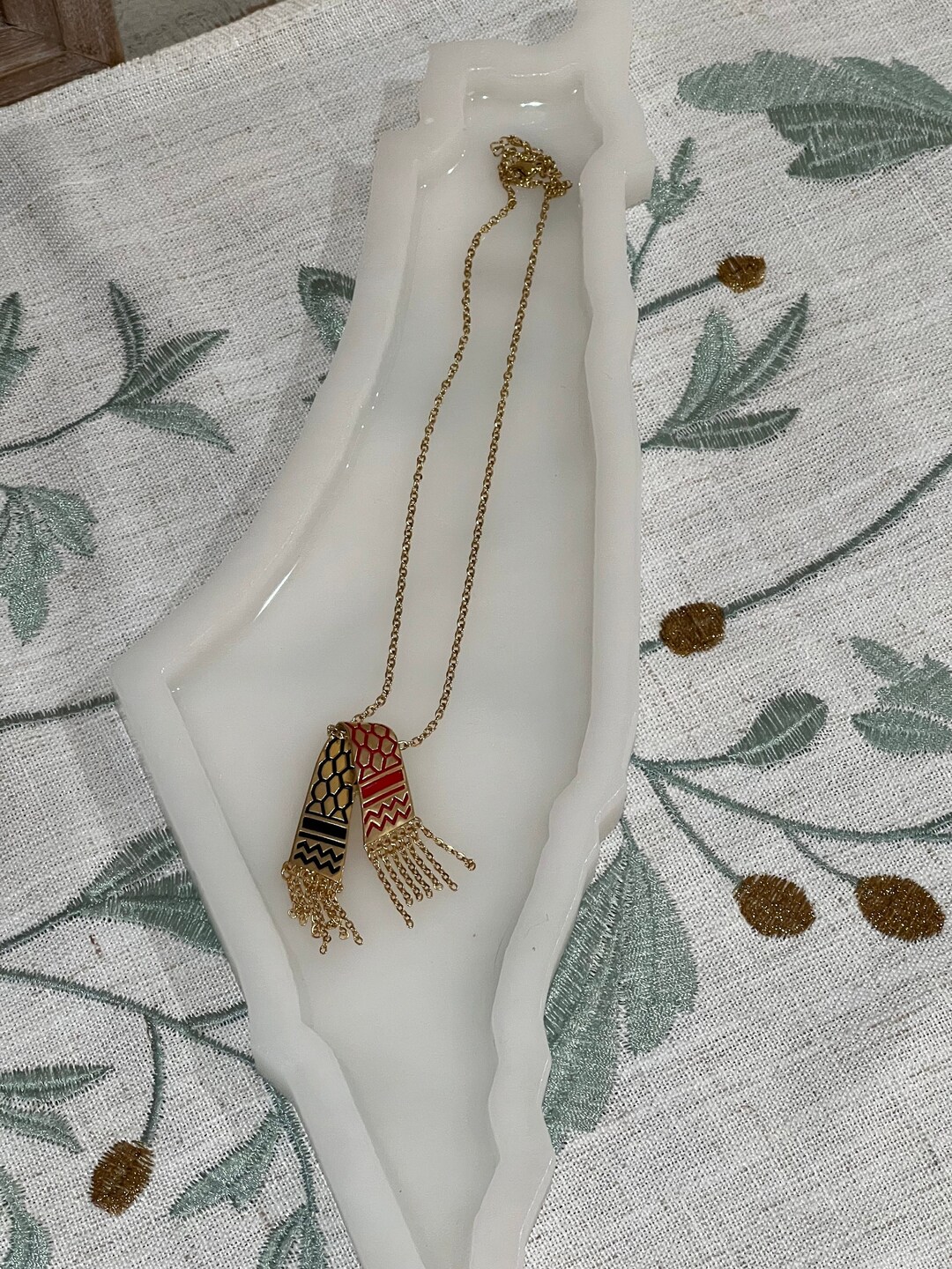 Palestine Kuffiya Necklace | Keffiyeh Necklace | Palestinian ...
