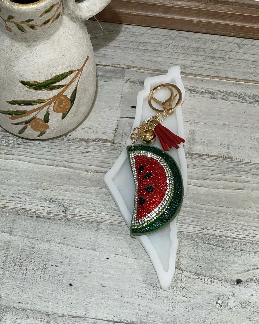 Palestine Watermelon Keychain and Purse Charm Palestinian Accessories ...