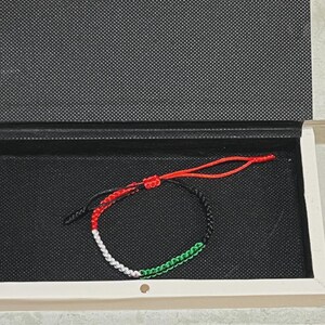 Adjustable Woven Palestine Flag Wristband Palestine Flag Bracelet ...