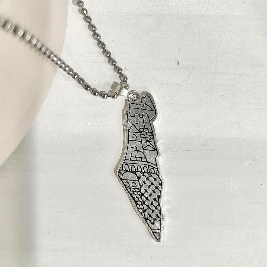 Palestine Necklace Vintage Color Palestinian Accessories - Etsy