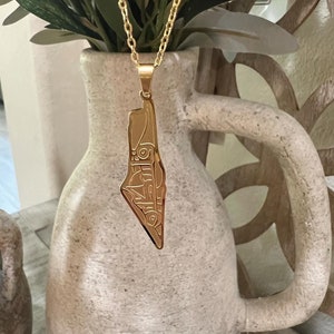 Palestine Necklace Gold Color Palestinian Accessories Palestine Gift ...