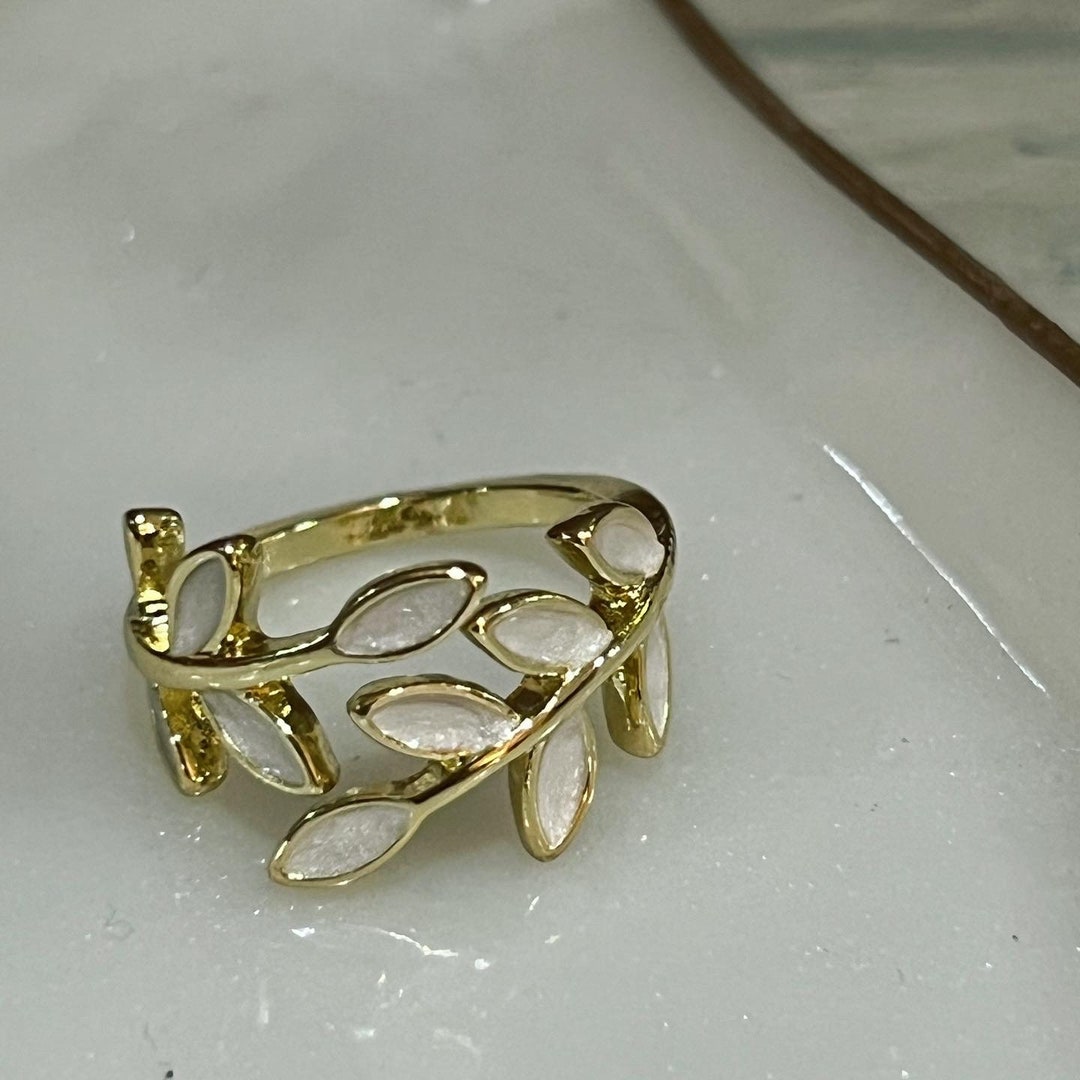 Palestine Olive Vines Rings Pearl Color Palestinian Accessories ...