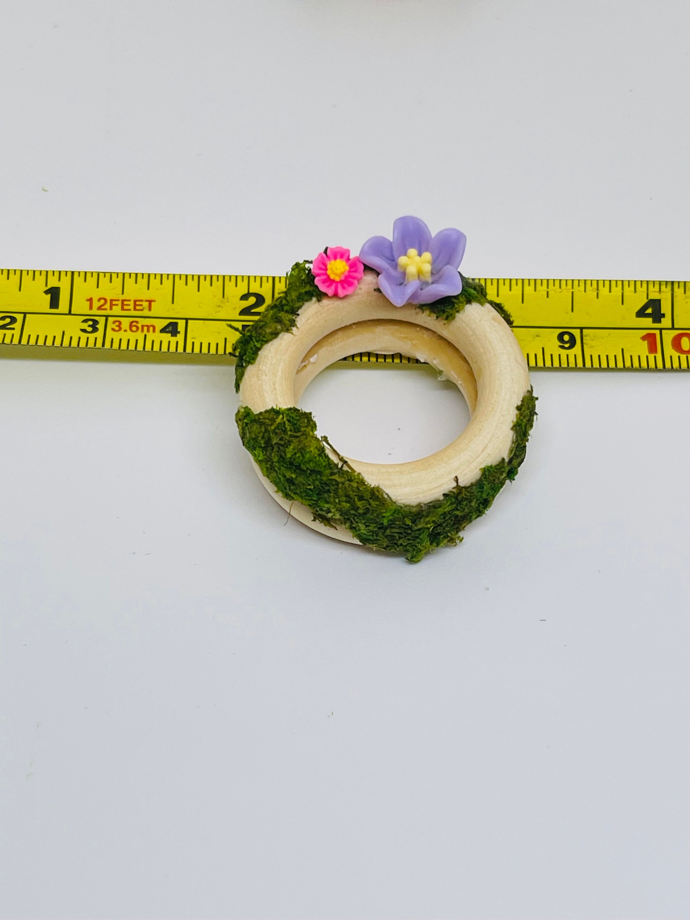 Ring Hide for Jumping Spiders: Moss & Flower Enrichment Toy - Etsy